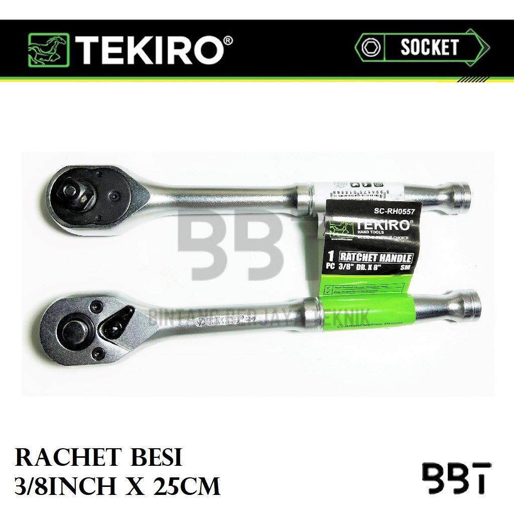 Jual Stang Rachet 3/8 TEKIRO Ratchet Handle 3/8inch gagang besi / Stang ...