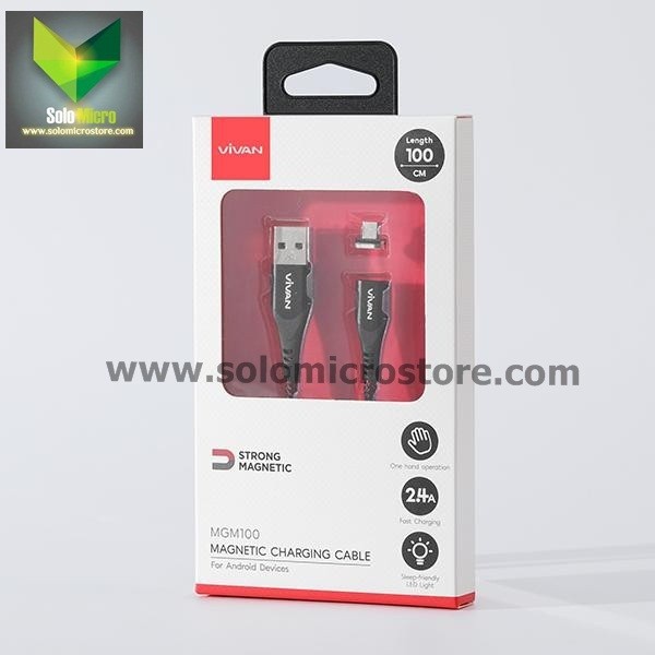 Jual Kabel Cas Data Magnetic Magnet VIVAN Lightning Micro Usb Tipe C ...