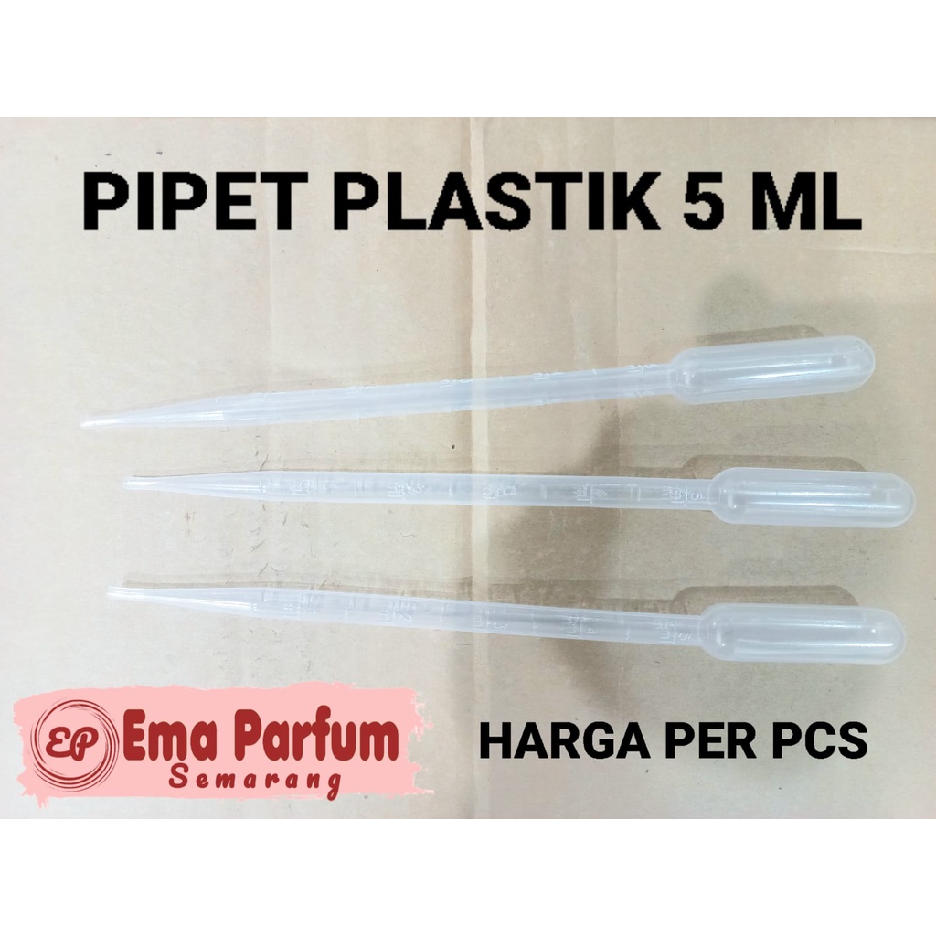 Jual (1 PCS) PIPET 5 ML PLASTIK BUAT AMBIL TESTER PARFUM ATAU YANG ...