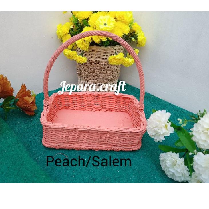 Jual [AIA.26Au22ᵛ] Keranjang Parcel Rotan Halus Rattan Parcel | Shopee ...