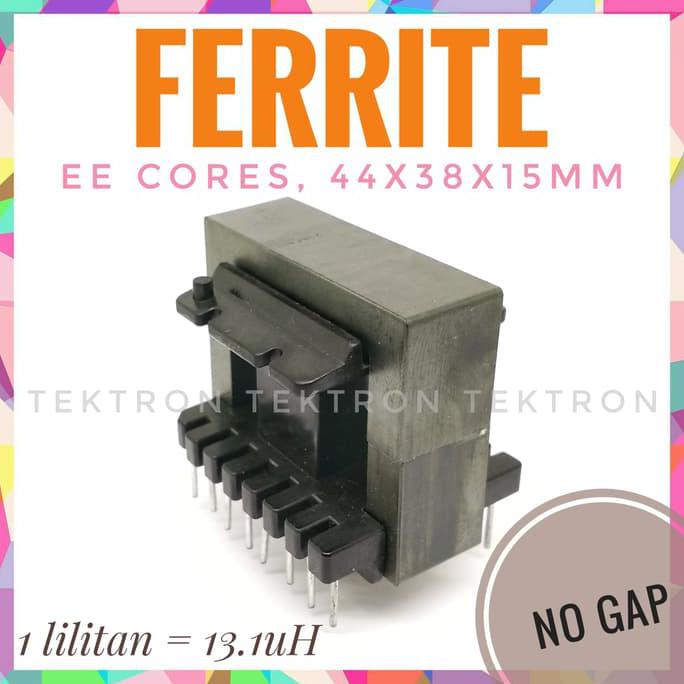 Jual TDK Ferrite EE cores, 44x38x15mm+Bobin, ferit no gap, 1 lilitan=13 ...