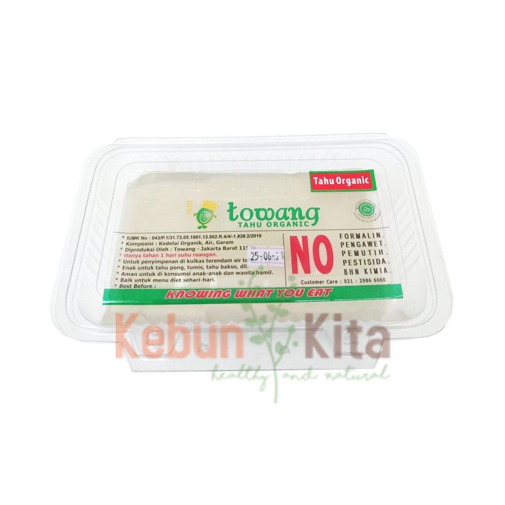 Jual Tahu Putih Towang Organic 500gr-700 Gram ( Organic White Tofu ...
