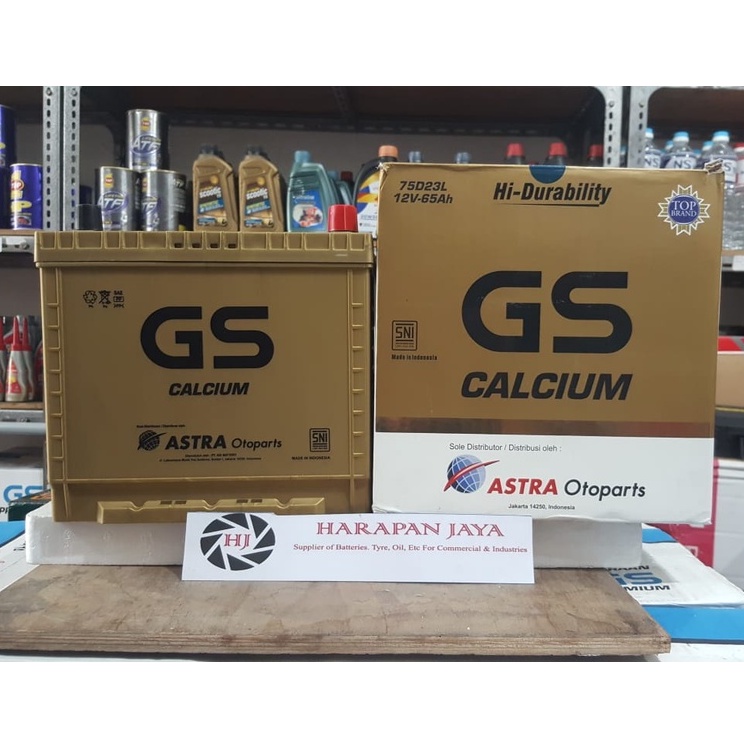 Jual AKI MOBIL GS ASTRA CALCIUM 75D23L (65 ah) | Shopee Indonesia
