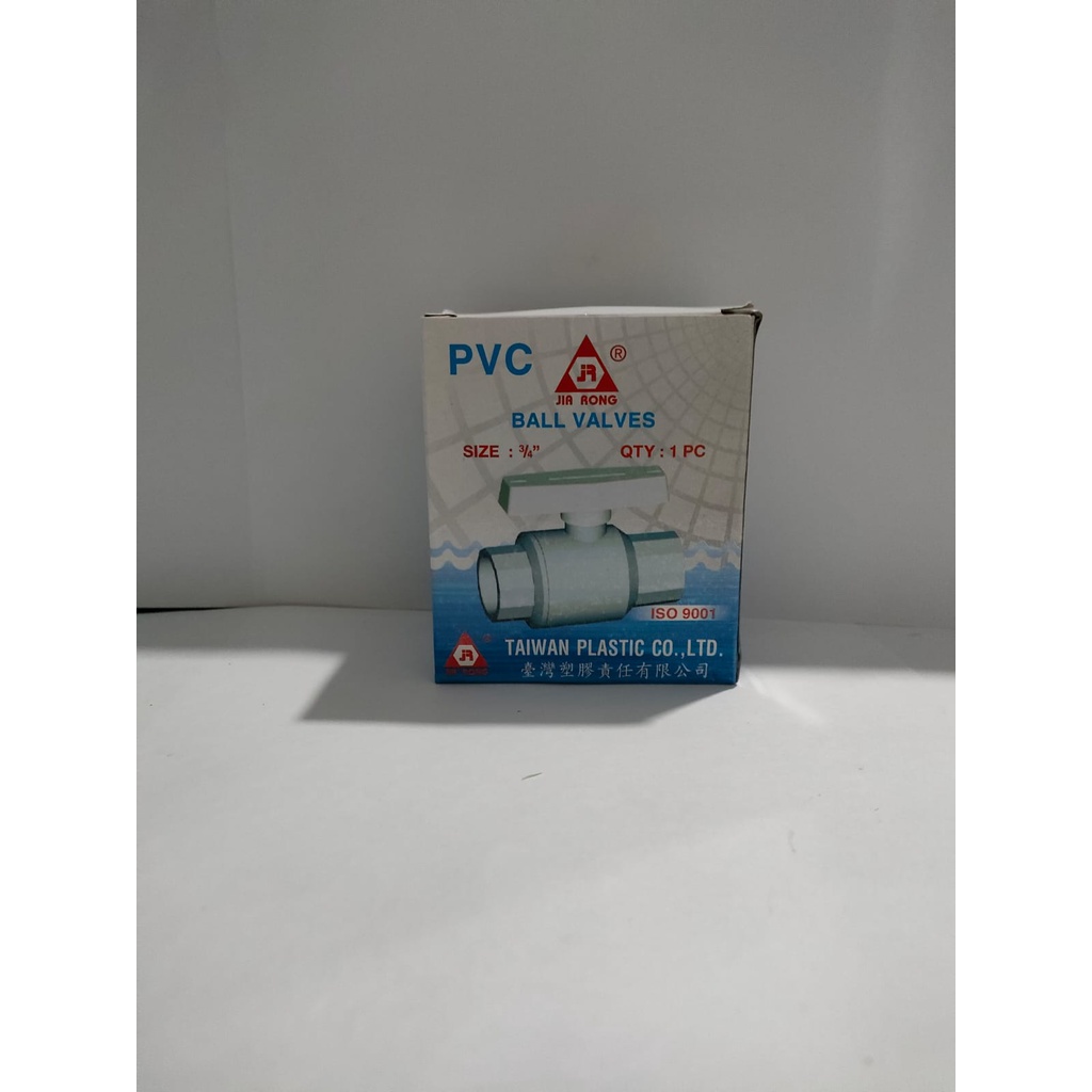 Jual Stop Kran Ball Valve PVC JIA RONG 3/4 inch / Ball Valve 3/4 ...