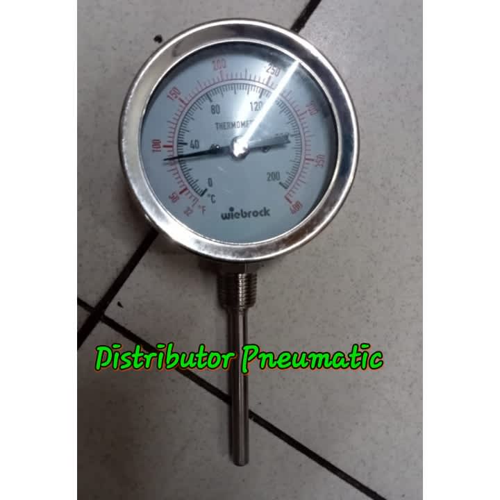 Jual Thermometer Model Raket Stainless 200C 2-1/2” Wiebrock | Shopee ...