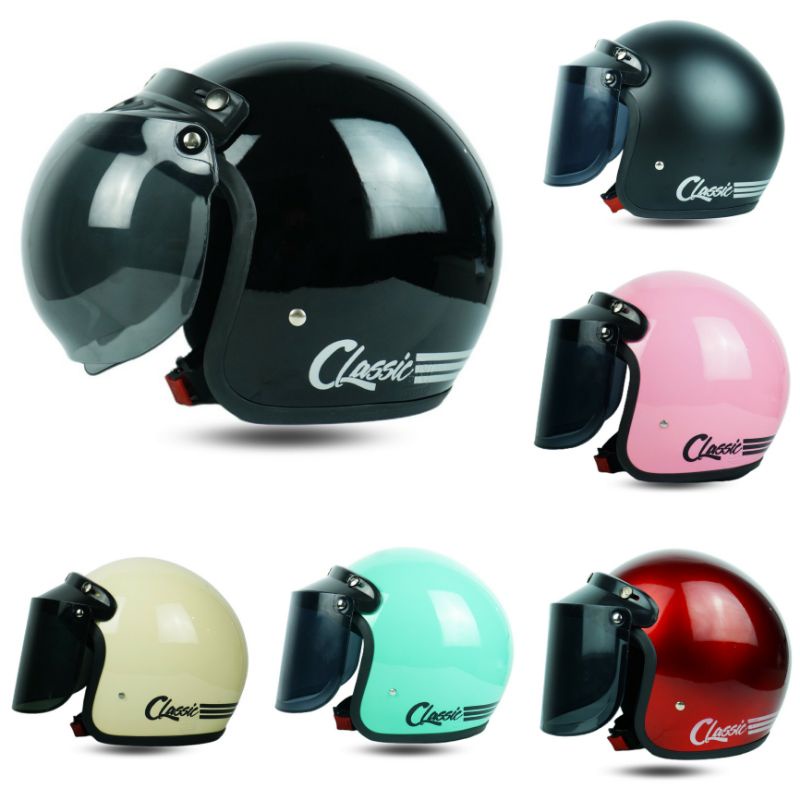 Jual Helm bogo classic polos (ORIGINAL) | Shopee Indonesia
