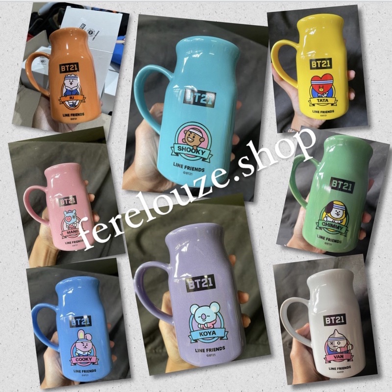 Jual MUG GELAS BT21 MILK LIFE BTS | Shopee Indonesia