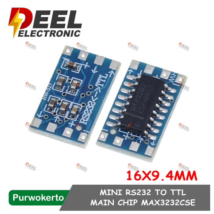 Jual MAX3232 MINI RS232 TO TTL SERIAL CONVERTER ADAPTER MODULE 16X9MM ...