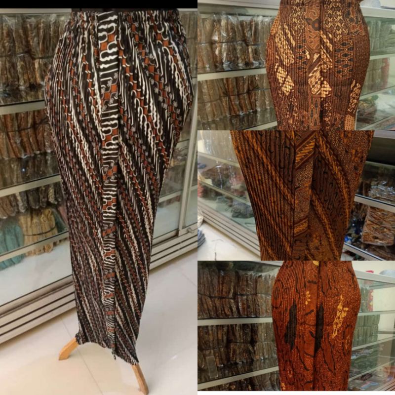 Jual rok batik plisket wiru allsize | Shopee Indonesia