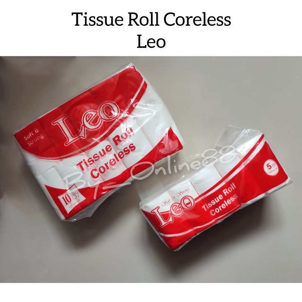 Jual Tissue Gulung Roll Coreless LEO (Tanpa Tulang 2ply) | Shopee Indonesia