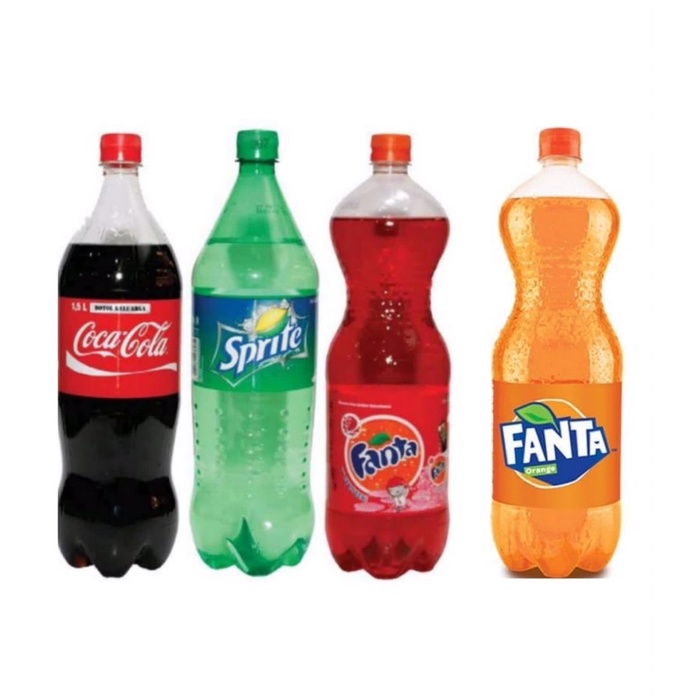 Jual Minuman Soda Fanta Sprite Coca Cola 1.5 Liter 1500 ml - 1 Krat Isi ...