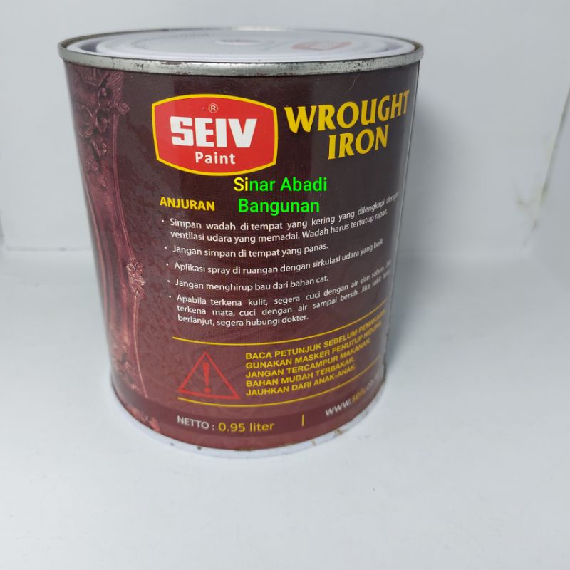 Jual CAT MINYAK PAGAR BESI TEMPA SEIV COPPER METALLIC/TEMBAGA 0.95KG ...