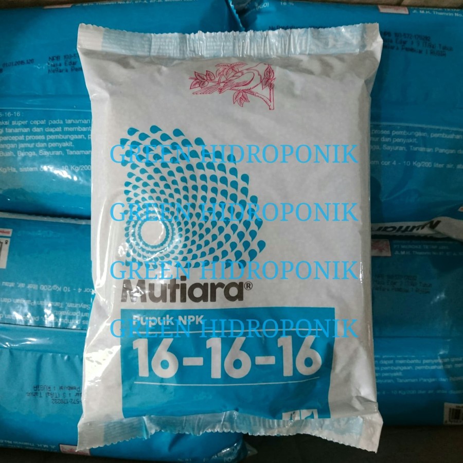 Jual Pupuk Mutiara NPK 16-16-16 1 kg, Pupuk Daun Bunga Buah dan Sayuran ...