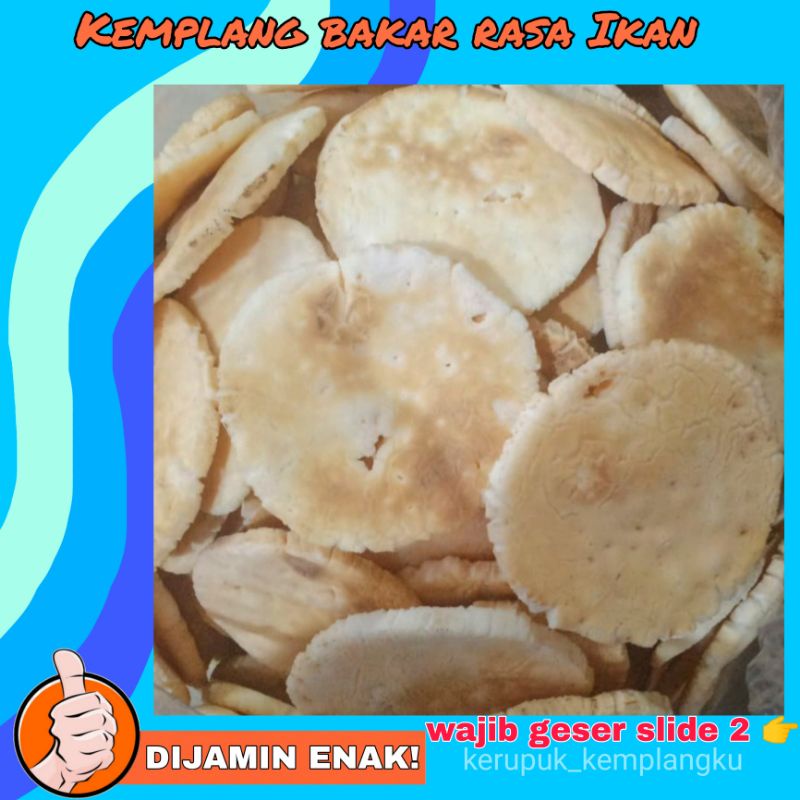 Jual Kerupuk Kemplang Bakar/Kemplang Ikan Panggang/Kemplang Panggang ...