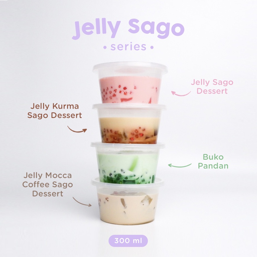 Jual Jelly Sago Dessert 300 ml / Dessert Kurma / Buko Pandan / Jelly Minuman / Takjil | Shopee ...
