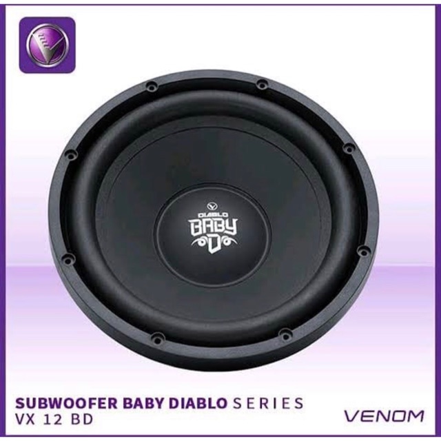 Jual Subwoofer Pasif 12 inch Venom Baby Diablo VX12BD VX 12 BD VX-12-BD ...