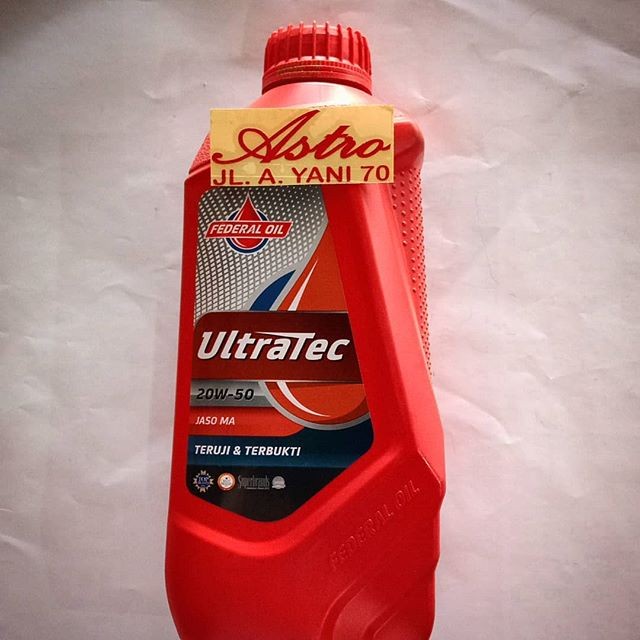 Jual Oli Ultratec 1 Liter 20W-50 , Oli Pelumas Mesin Motor 4T Federal ...