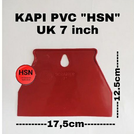Jual KAPI PVC 7inch - KAPE CAT PLASTIK 7" - SCRAPPER PLASTIK PLAMIR ...