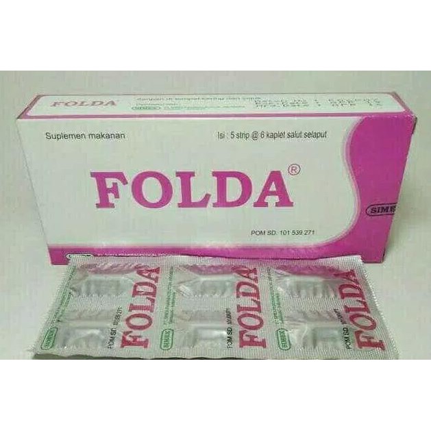 Jual 241685- FOLDA ( MULTIVITAMIN IBU HAMIL )/ STRIP -APOTIK-MAJU ...