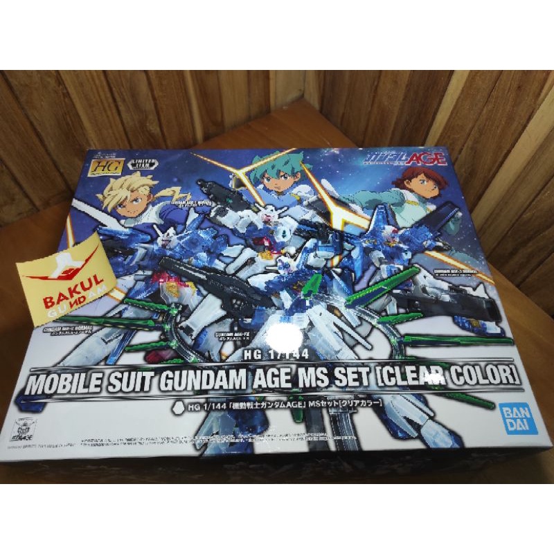 Jual HG Gundam Age 1/144 Mobile Suit Gundam Age MS Set (Clear Color) Bandai | Shopee Indonesia