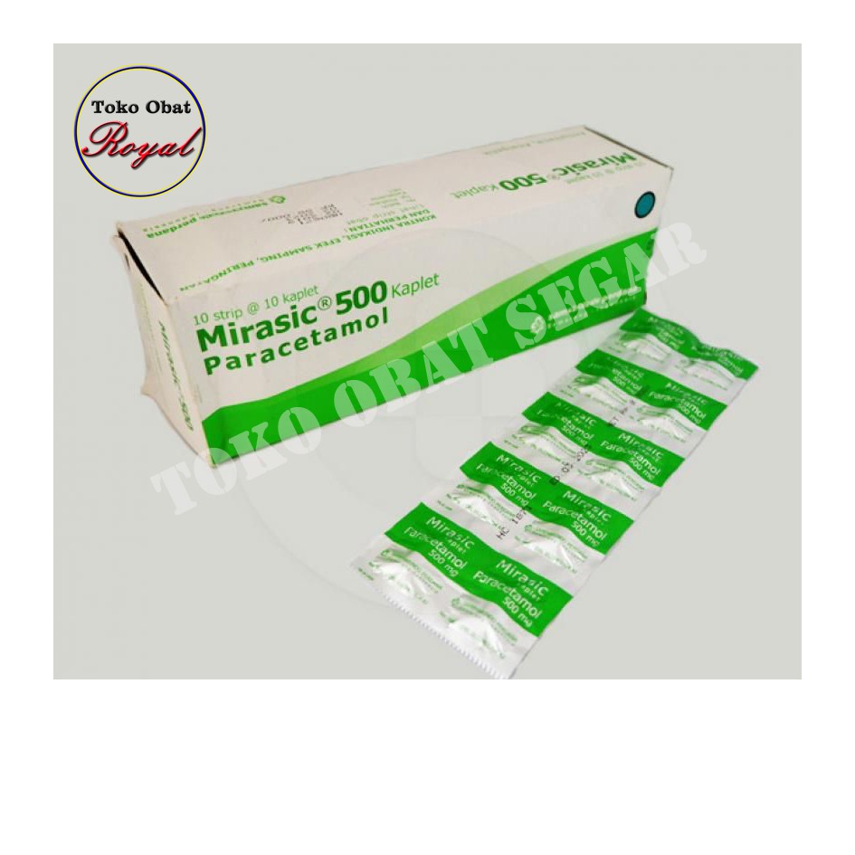 Jual Mirasic Paracetamol 500mg Pereda Demam dan Nyeri | Shopee Indonesia