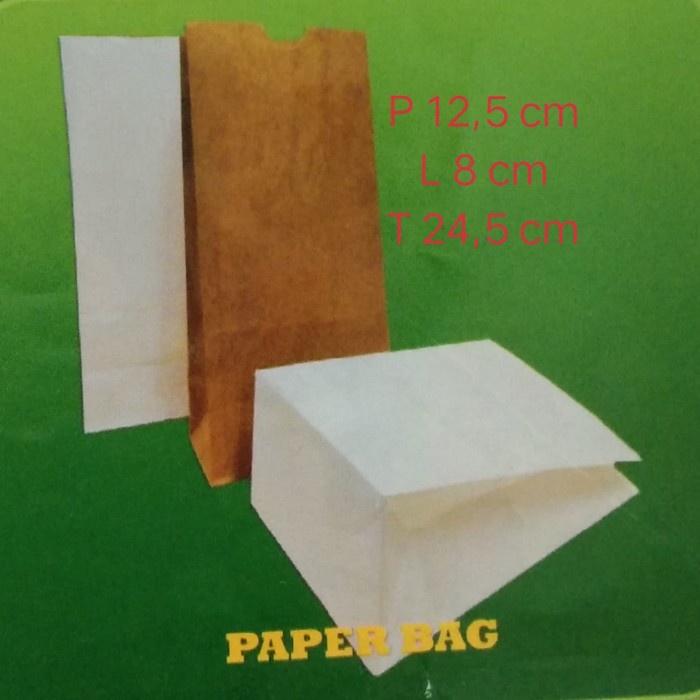 Jual Paper Bag Brown Kantong Food Packing Coklat Kemasan Kentang Snack ...