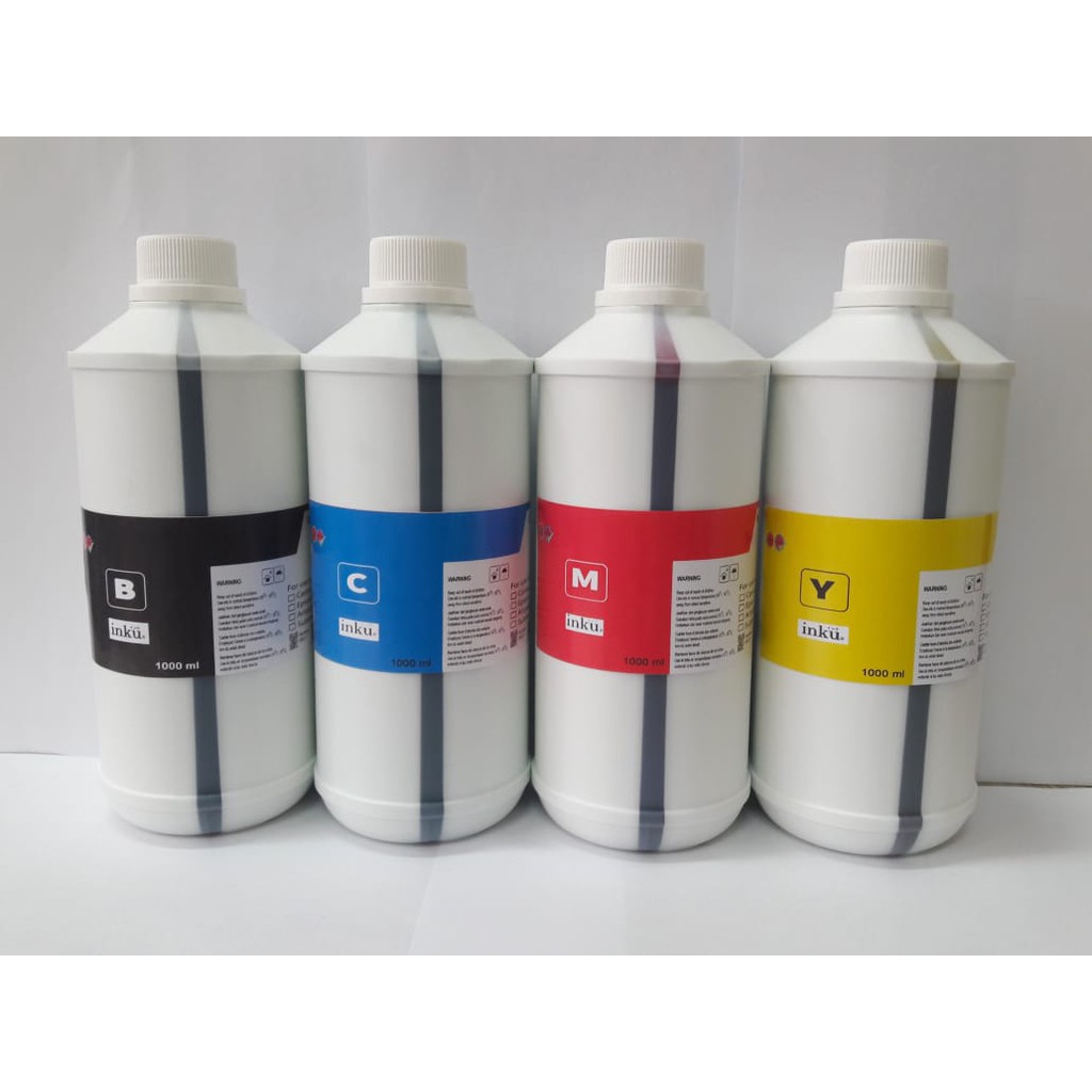 Jual Tinta Dye INKU For Epson @ 1liter, CMYK, LC & LM | Shopee Indonesia