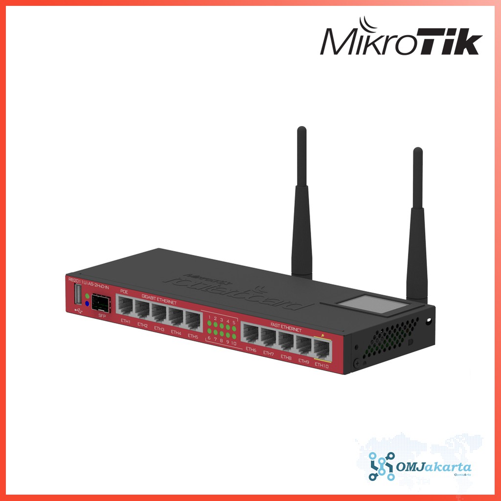 Jual Mikrotik RouterBoard 2011UiAS-2HnD (desktop case + SFP + Wireless ...