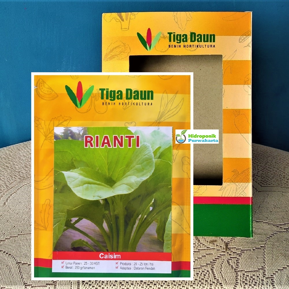 Jual Benih Caisim Sawi Rianti Isi 25 Gram Cap Tiga Daun Caisim Mie Ayam ...