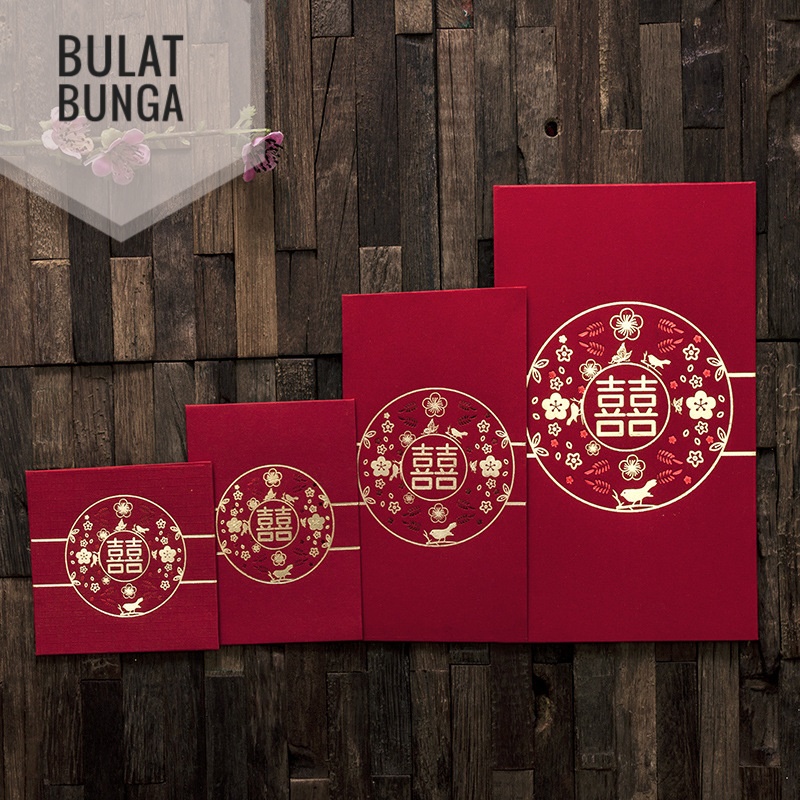 Jual [10 PC ANGPAO SHUANG XI BESAR 16,5 x 8,5 CM] Kertas Amplop Angpao ...