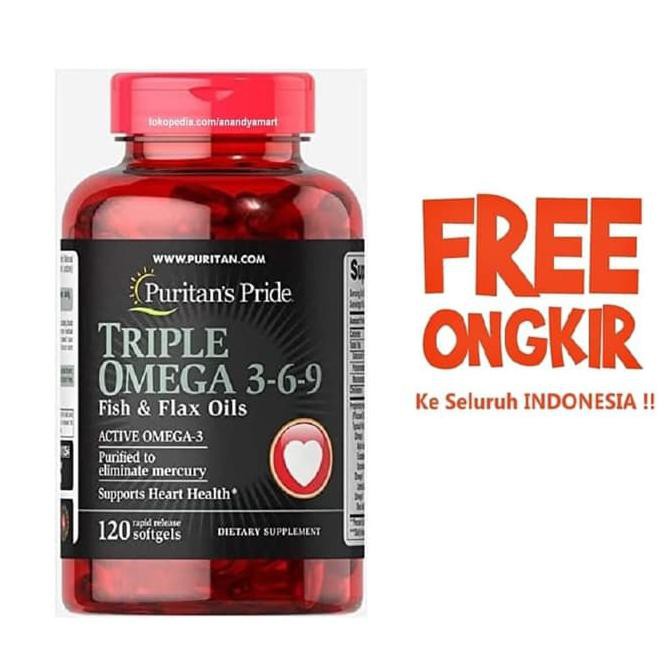 Jual Puritan Puritan's Triple Omega 369 3-6-9 Fish Flax Oils Oil isi ...