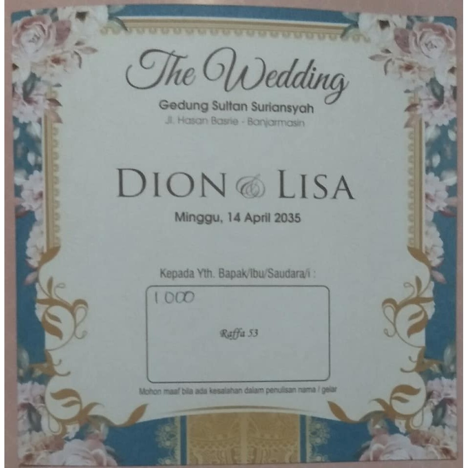 Jual KARTU UNDANGAN PERNIKAHAN / HAJATAN / MANTENAN / ULEM ULEM ...
