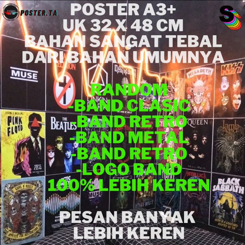 Jual Poster dinding, poster casual, poster band, poster metal, poster ...