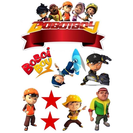 Jual Topper Hiasan kue Ulang Tahun Birthday Cake Boboiboy | Shopee ...