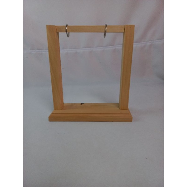 Jual Stand menu/menu stand with hanger/gantungan menu kertas A6 ...