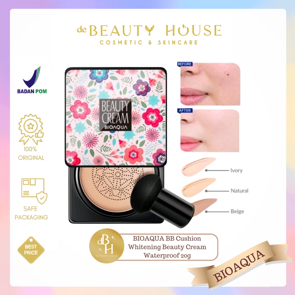 Jual BIOAQUA BB Cushion Whitening Beauty Cream 20g | Shopee Indonesia