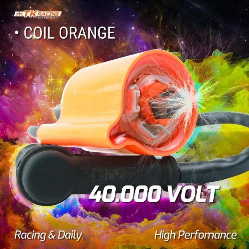 Jual Koil Coil Racing TK Racing Orange Universal Motor Karbu | Shopee ...