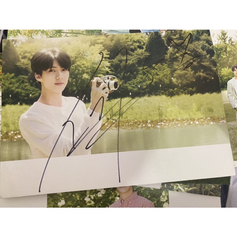 Jual AUTHENTIC signed fansign nature republic exo Sehun | Shopee Indonesia