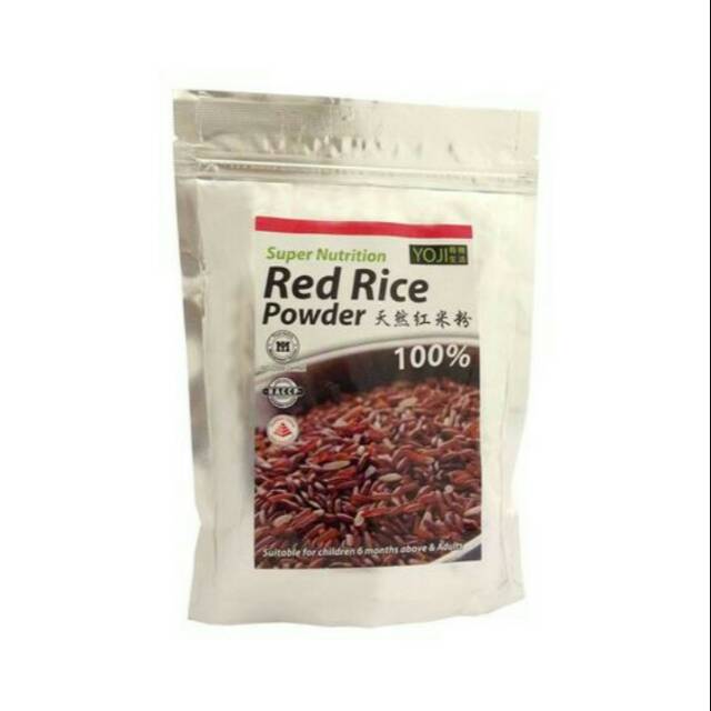 Jual Beras merah bubuk red rice powder 300g tepung beras merah bubuk ...