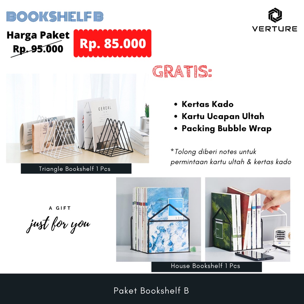 Jual Kado Hadiah Ulang Tahun Pembatas Buku Bookshelf B | Shopee Indonesia