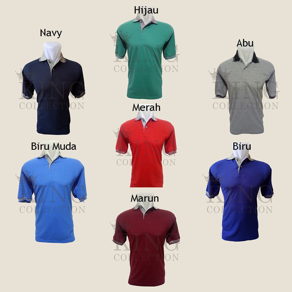 Jual Kaos Polo Shirt / Wangki Polos Bahan tebal dan menyerap keringat ...