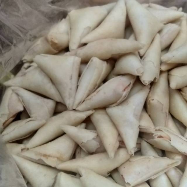 Jual snack Samosa UDANG ebi kering segitiga renyah cemilan 250 gr ...