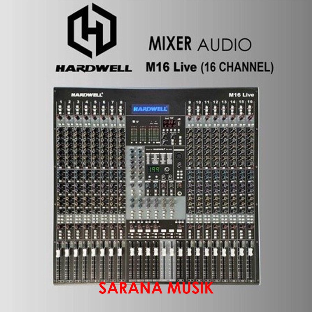 Jual Mixer Audio 16 Channel HARDWELL M16 Live / M16 Live / M 16 Live ...