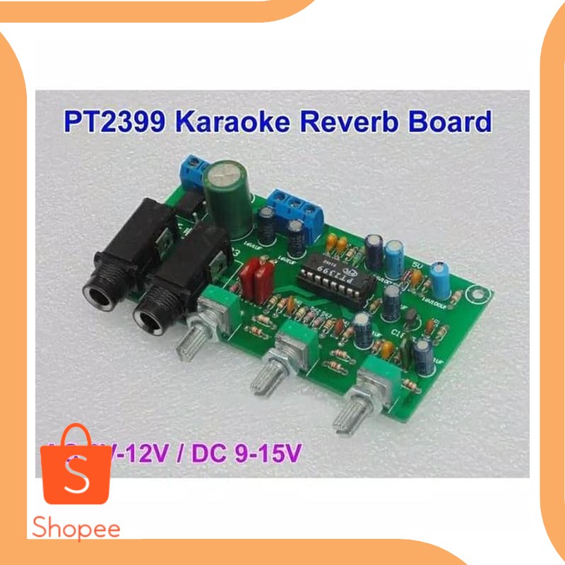 Jual Unik perkakas PT2399 preamp mic reverb echo amplifier mic karaoke ...