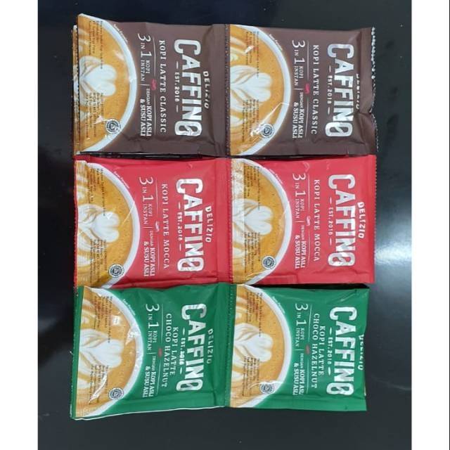 Jual Kopi caffino delizio ( renceng ) mocca, classic, hazelnut | Shopee ...