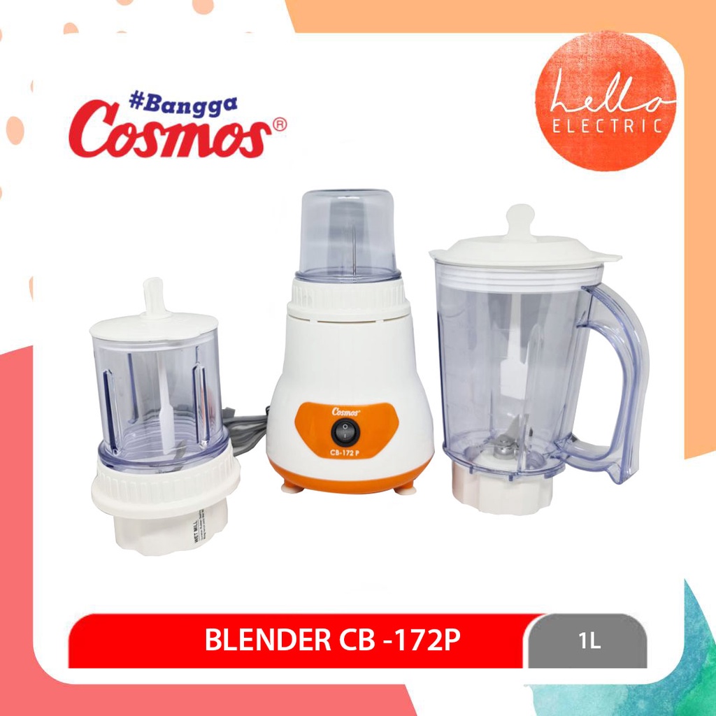 Jual BLENDER COSMOS CB-172P CB 172 P / GELAS GOBLET PLASTIK UKURAN 1 ...