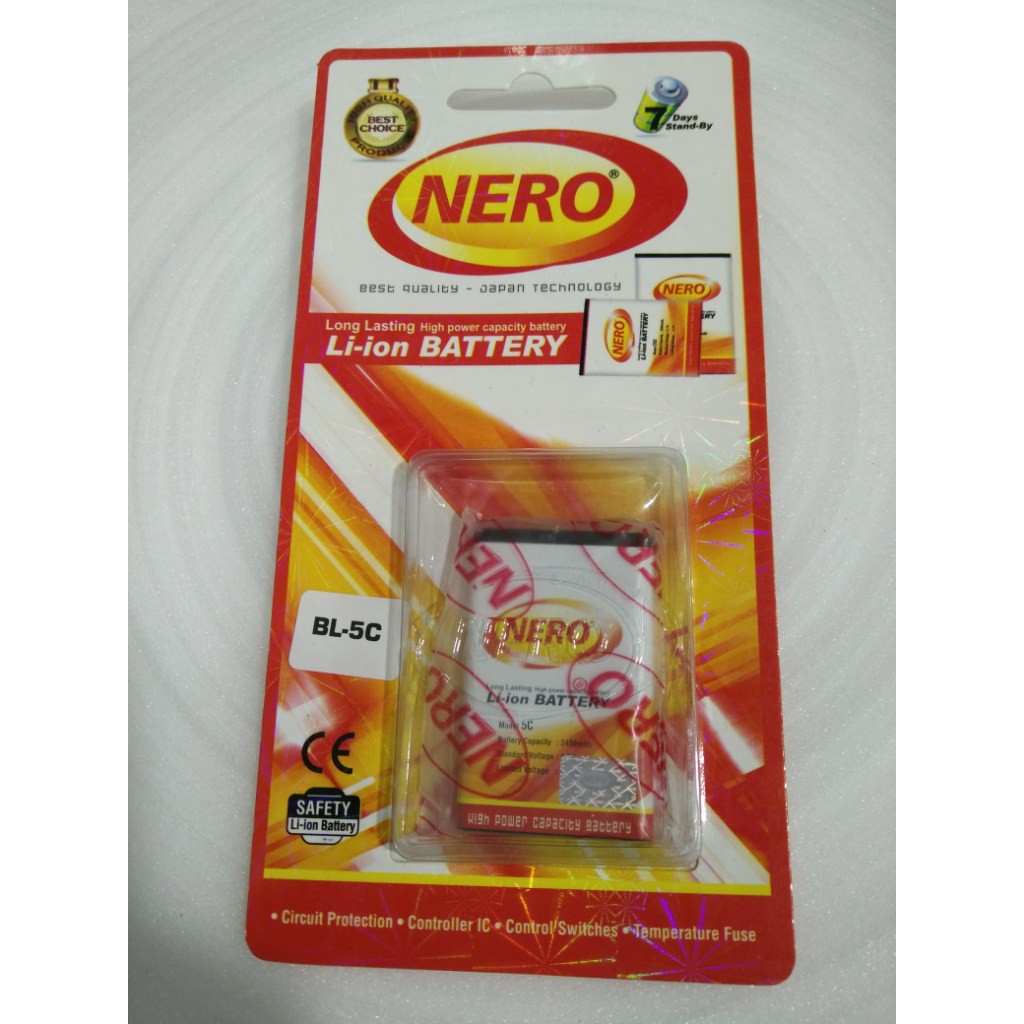 Jual Battery Baterai Batre Nokia BL-5C Merk Nero 2450mAh ( Double Power ) | Shopee Indonesia