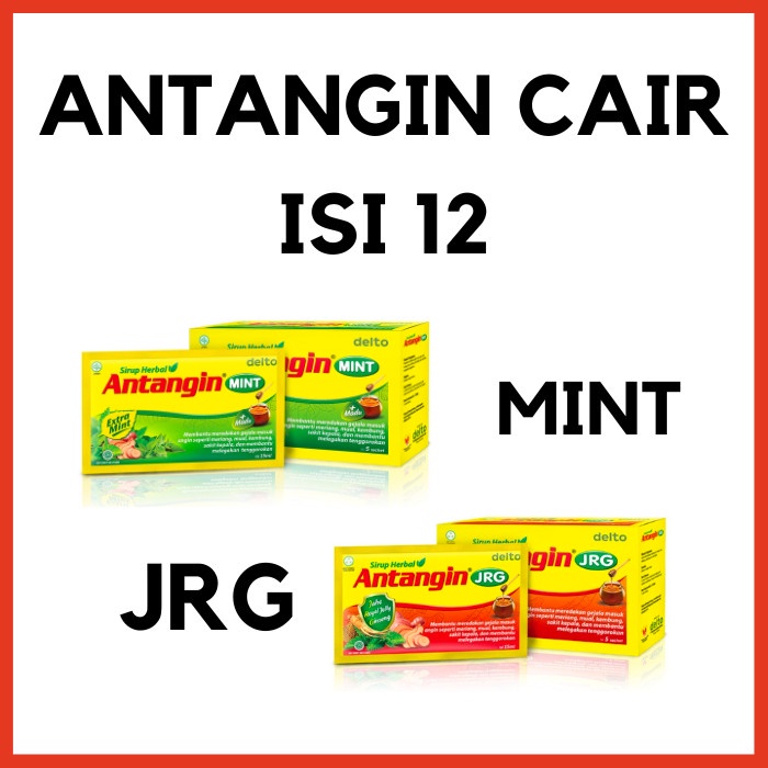 Jual Antangin Cair Original Isi 12 Sachet Antangin JRG CairMasuk Angin ...