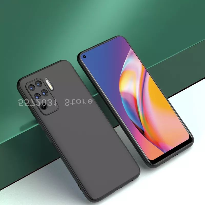 Jual Case Oppo Reno 5F / A54 / A94 PREMIUM MATTE CASE SOFT BLACK ...
