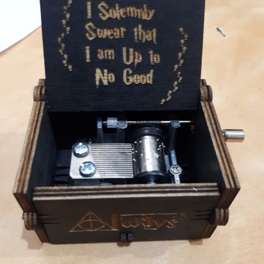 Jual kotak musik harry potter, music box harry potter, BLACK EDITION ...